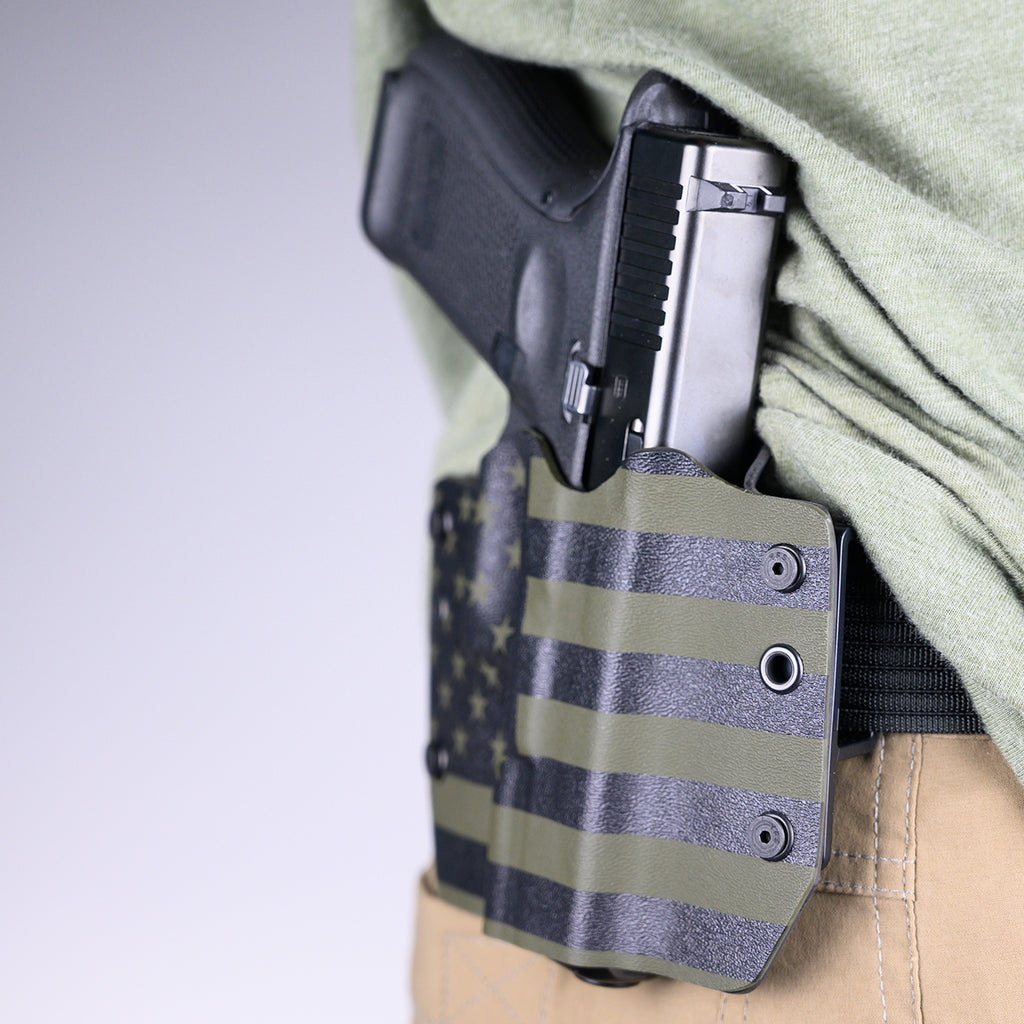 OWB - Matte - USA OD Green and Black – Outlaw Holsters